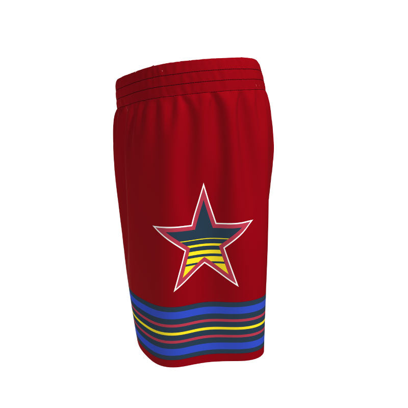NBA All Star '25 Inspired Core Basketball Shorts Red Team Design Your ...