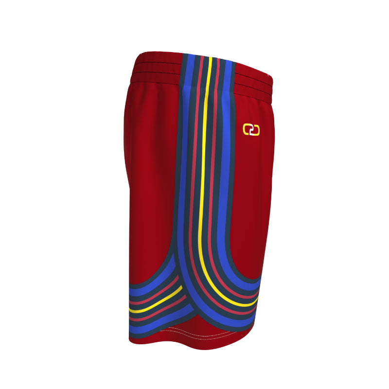 NBA All Star '25 Inspired Core Basketball Shorts Red Team Design Your ...
