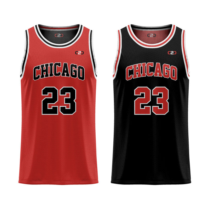 Chicago Inspired Reversible Basketball Singlet– Coast 2 Coast Sports ...