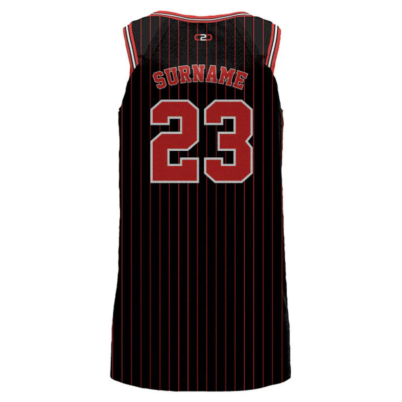 Chicago HP Split Basketball Singlet Black Pinstripes Design Your Own C ...