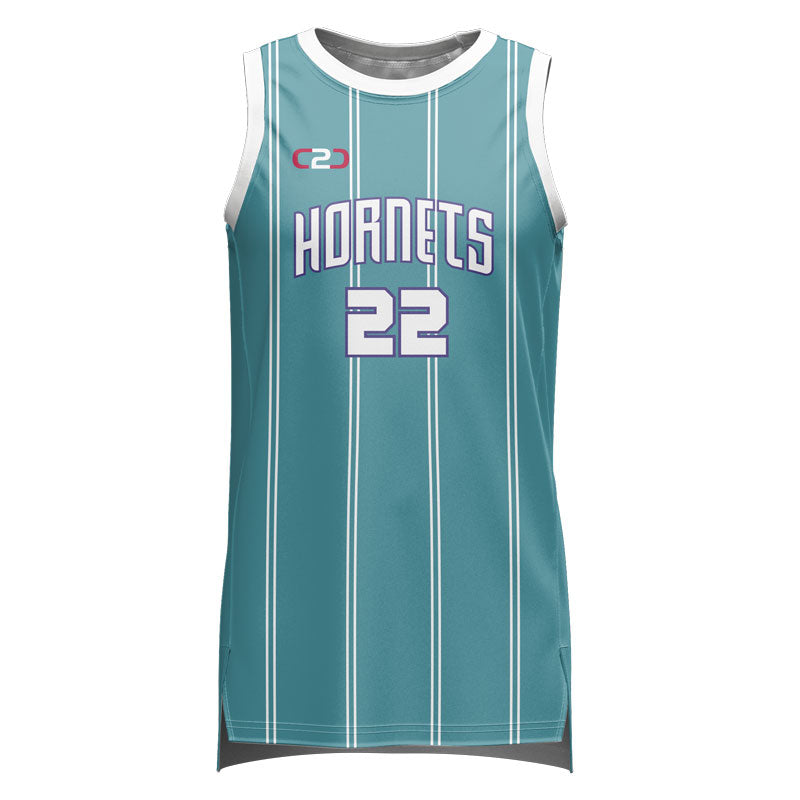 Custom Hornets Slimfit Hp Split Basketball Singlet– Coast 2 Coast ...