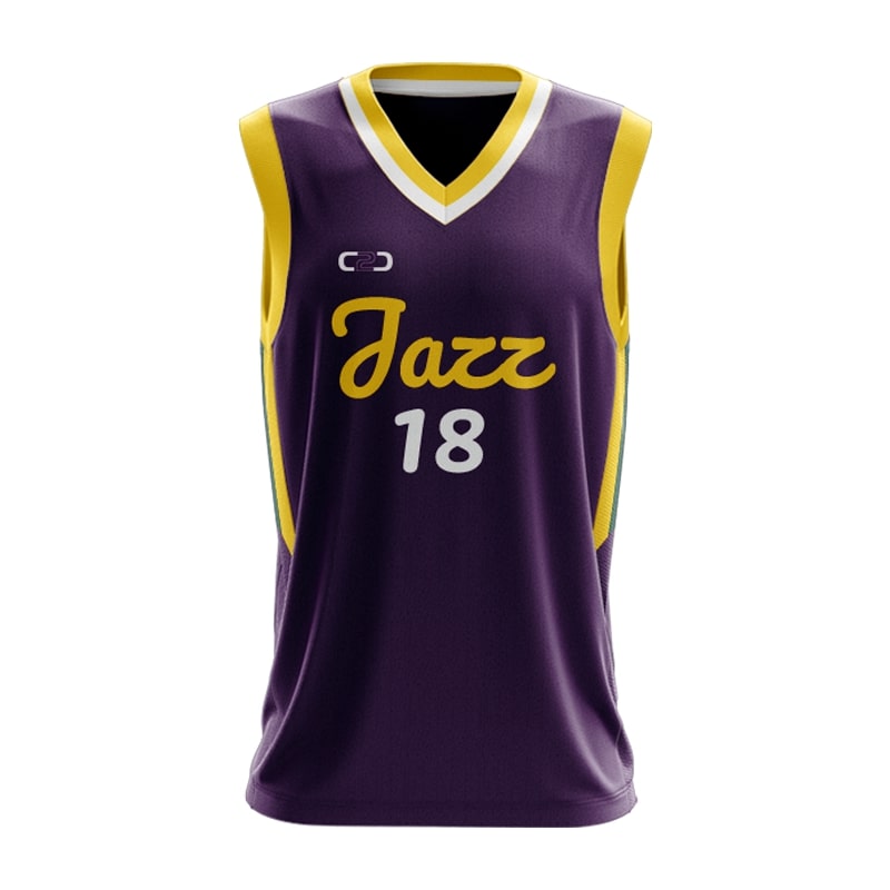 Utah Jazz Inspired Design Your Own Custom Basketball Singlet– Coast 2 ...