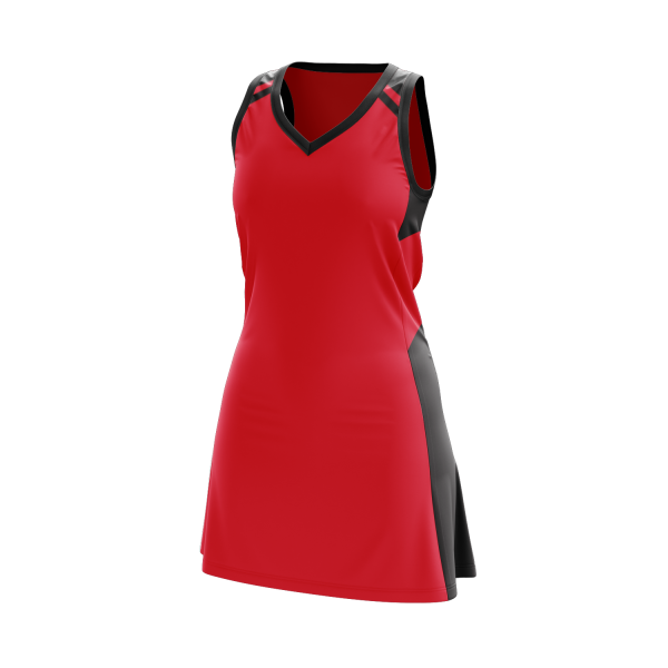 Essential Netball Dress Red/Black– Coast 2 Coast Sports Australia