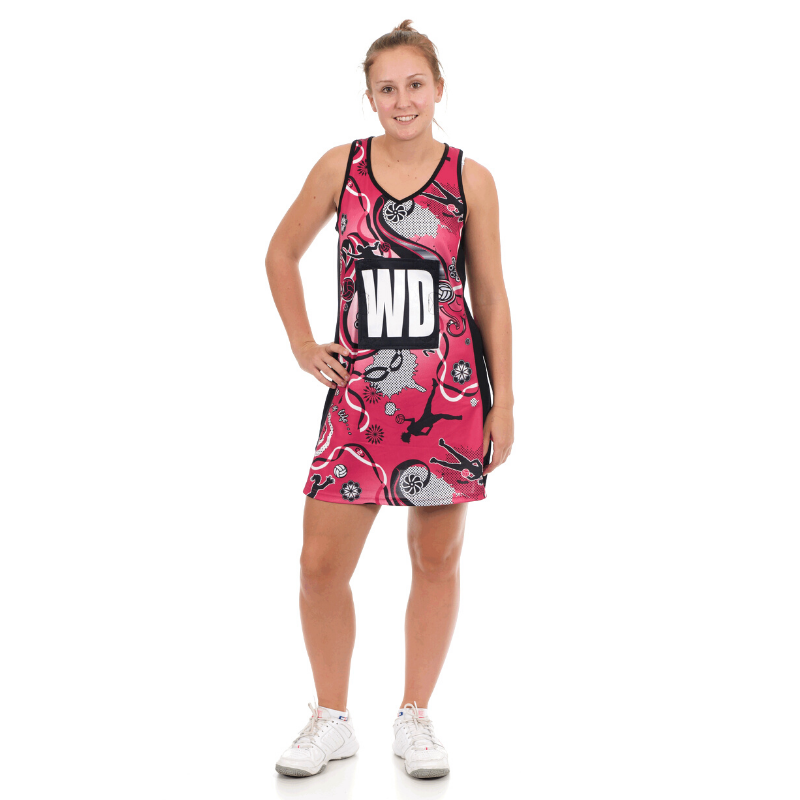 Zest Netball Dress Pink/Black– Coast 2 Coast Sports Australia